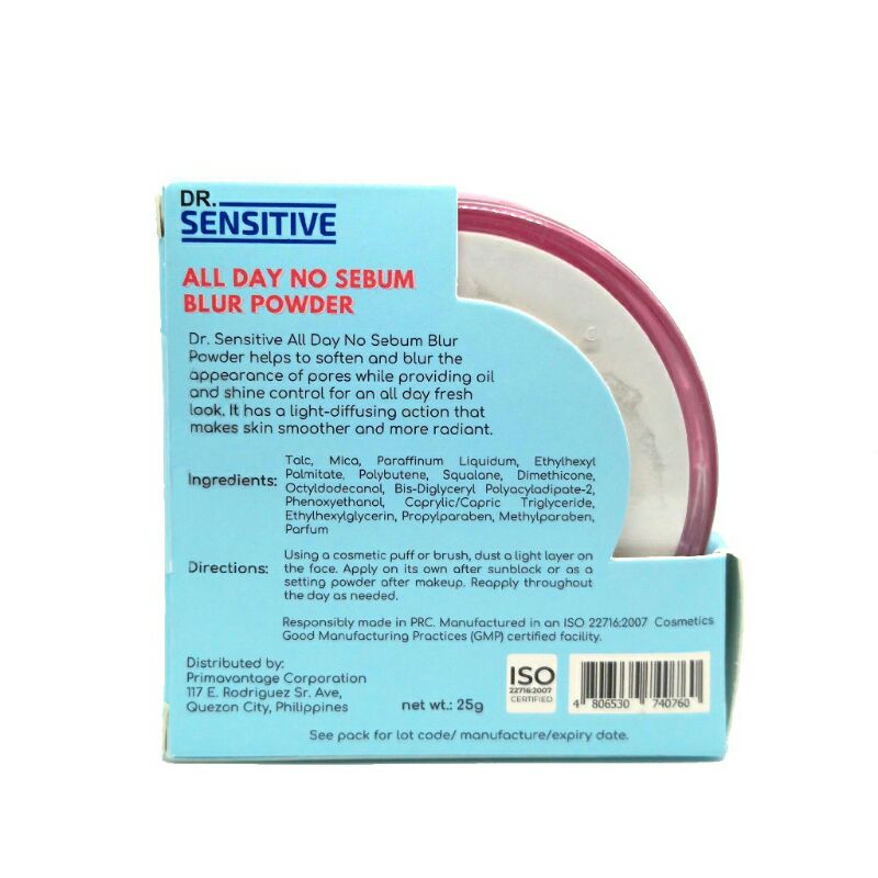 DR SENSITIVE ALL DAY NO SEBUM BLUR POWDER ORIGINAL | Shopee Philippines