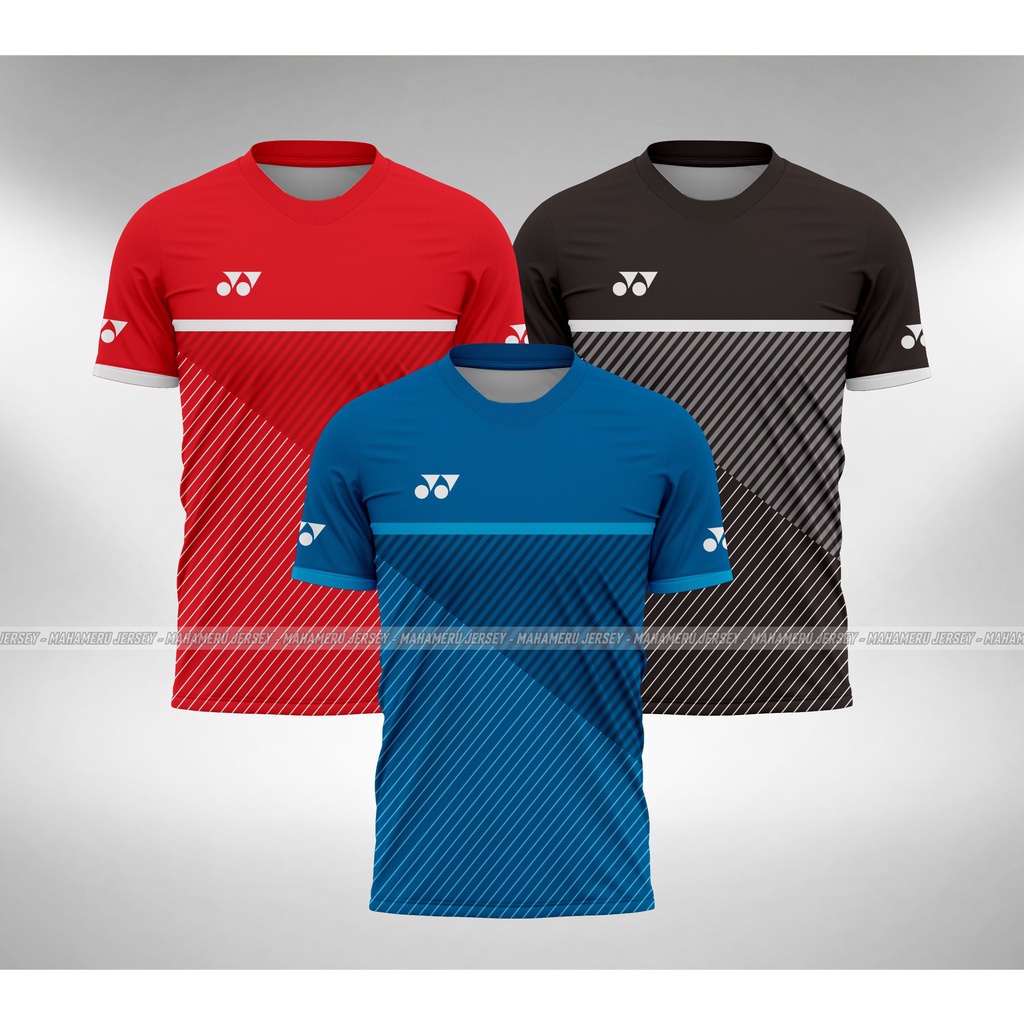 Yonex Badminton Jersey 2024 Full Sublimation 3D Print T-Shirt Summer Short Sleeve Tee | Shopee ...