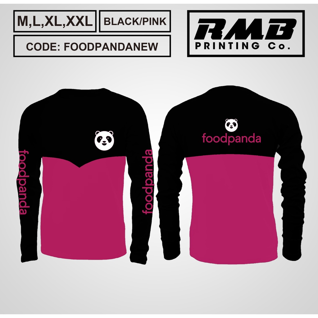 Foodpanda longsleeve drifit / food panda uniform longsleeves | Shopee ...