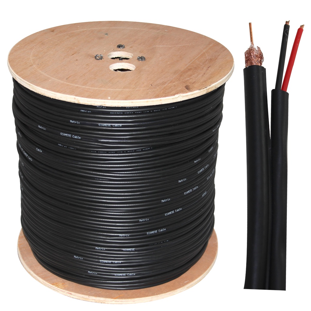 CCTV SIAMESE CABLE RG6 +2C GHT 100M | 200M| 300M| 400M | Shopee Philippines