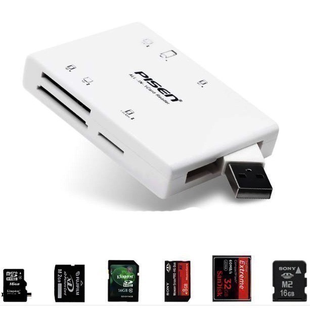 Cf, SD and Micro SD card reader - Genuine PlSEN | Shopee Philippines