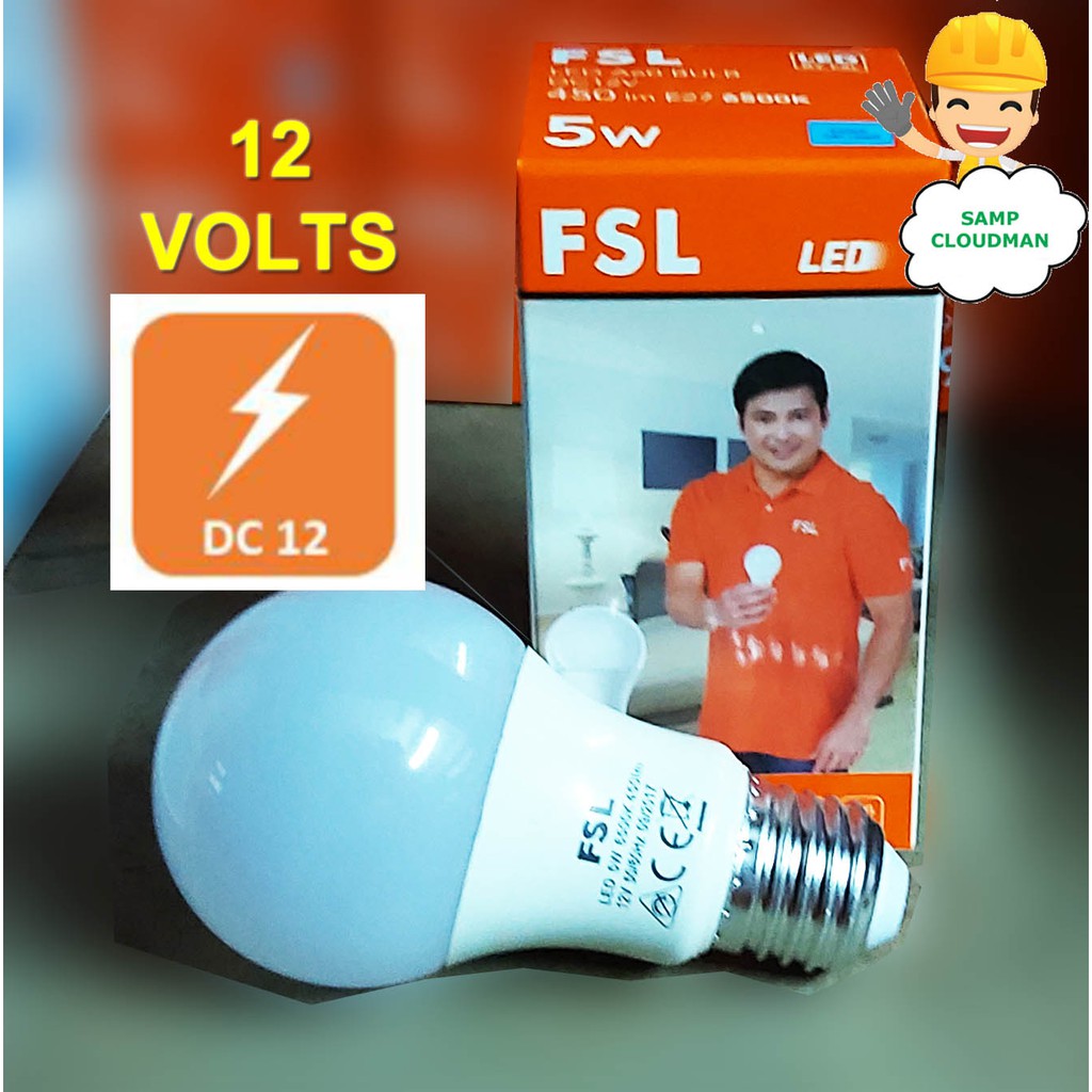 FSL LED Bulbs 5w Daylight DC 12V 12 Volts DC | Shopee Philippines