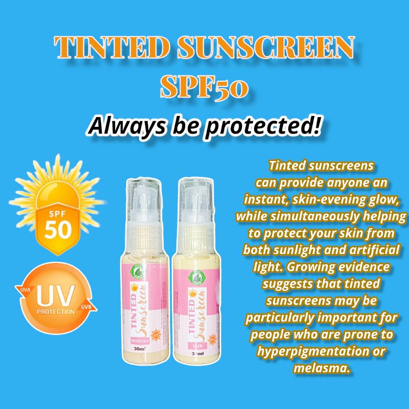 Brightening Tinted Sunscreen SPF 50 for Sun Protection | Shopee Philippines