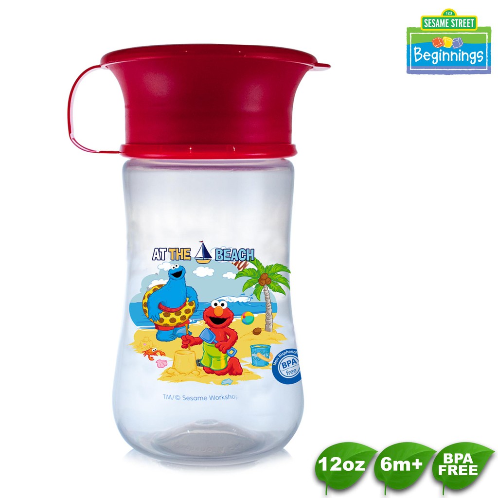 Sesame Beginnings 12oz Kiddy Grip 360 All Around Drinking Cup | Shopee ...