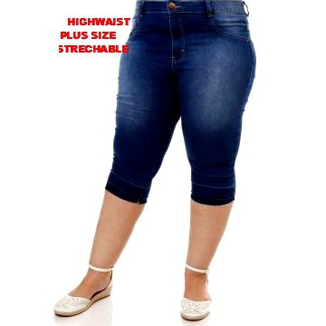 571 AUGUST big/plus size Maong TOKONG High Waist w/BLECHIN DSGN. | Shopee Philippines