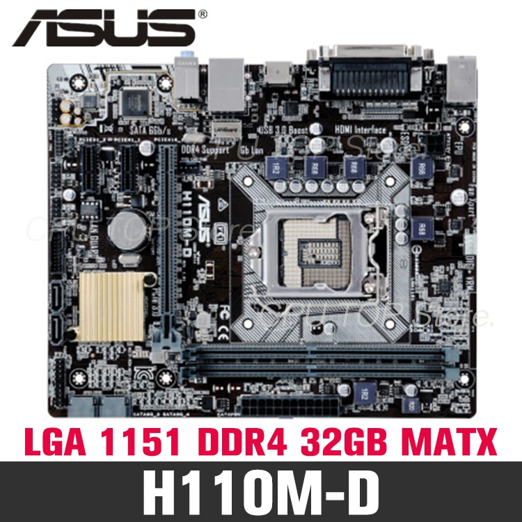 ⚡️Asus H110M-D H110M-F H110M-K H110M-E D3 Motherboard LGA 1151 DDR4 ...