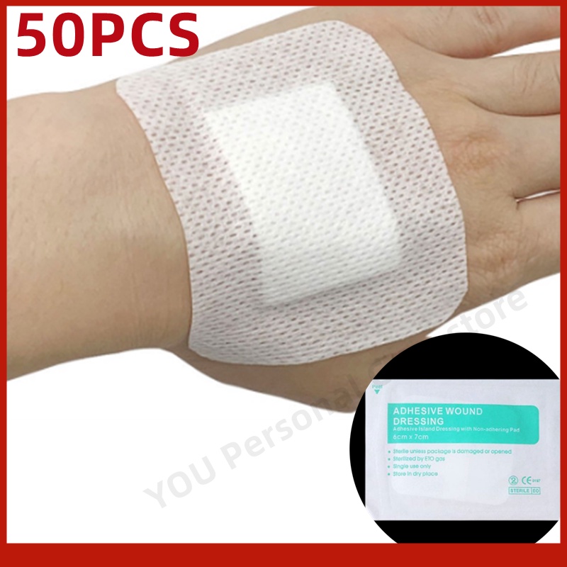 50PCS 6*7cm Medicare Band Aid/Adhesive Bandage/Breathable Non-Woven ...