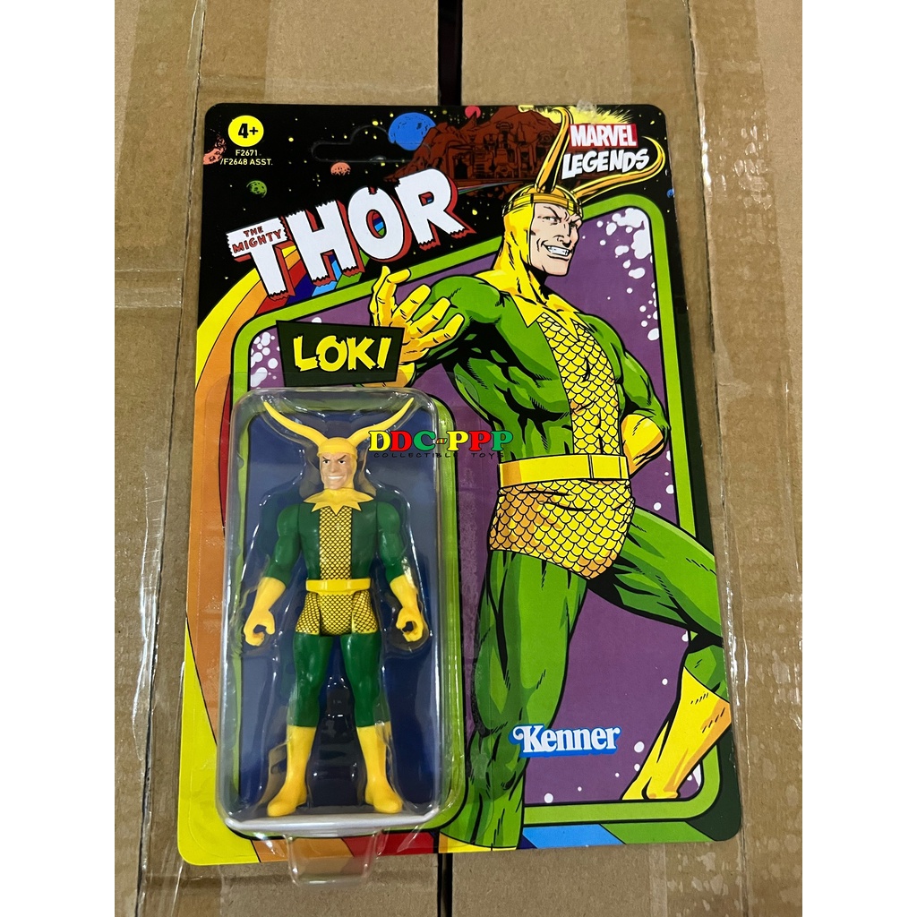 LOKI - MARVEL LEGENDS RETRO 375 COLLECTION 3 3/4-INCH ACTION FIGURE ...