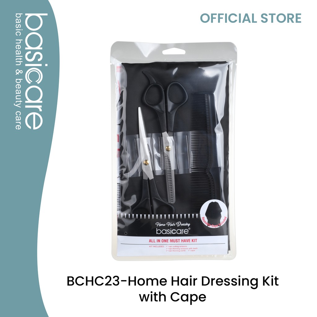 Basicare Home Hair Dressing Kit With Cape BCHC23 | Shopee Philippines
