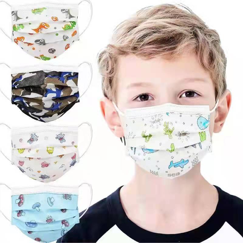 50pcs/1box Child Mask Multiple Choices Children Cartoon Face Mask ...