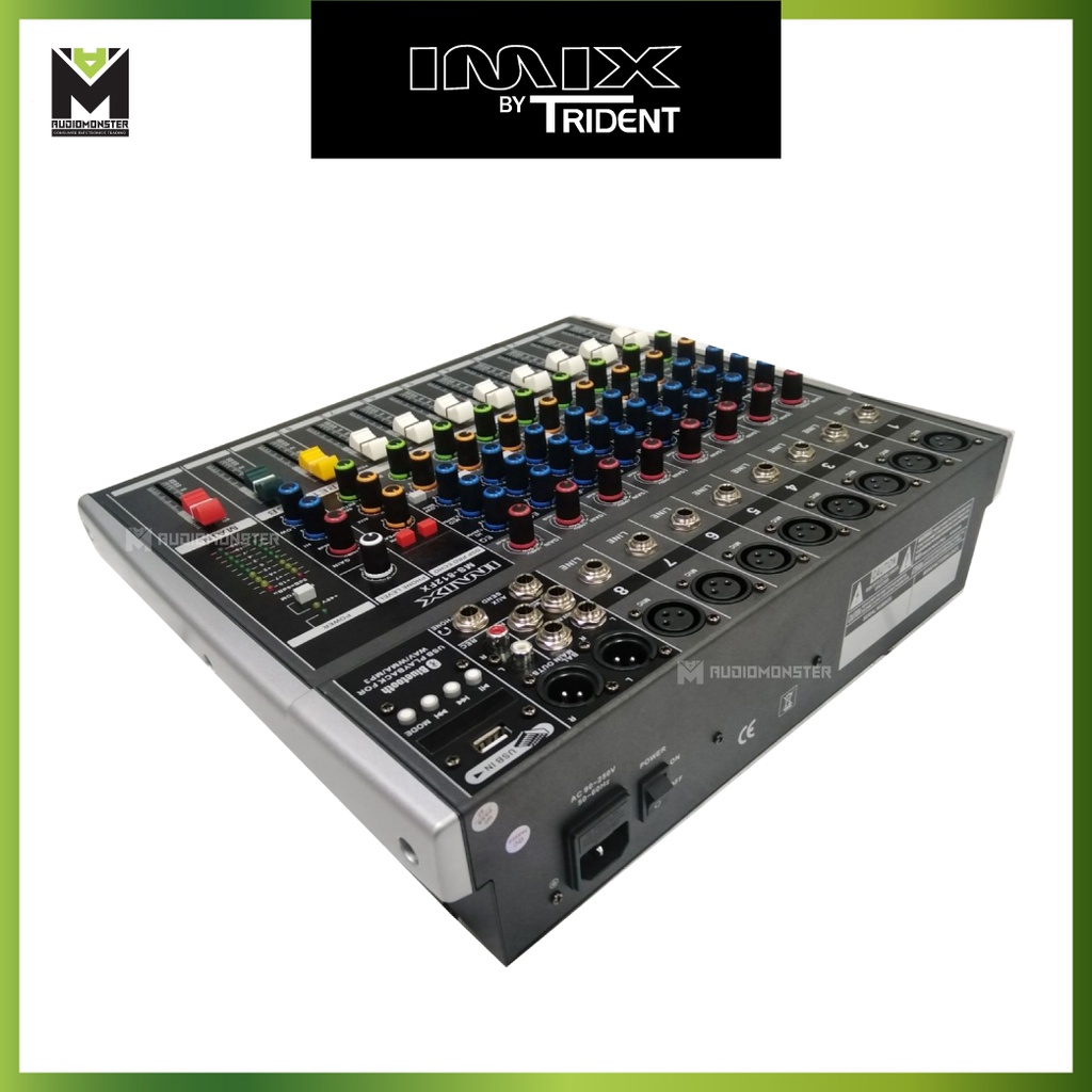 IMIX MS-812FX 8 Channel with USB Without EQ with LCD Dsiplay and USB Mixer | Shopee Philippines
