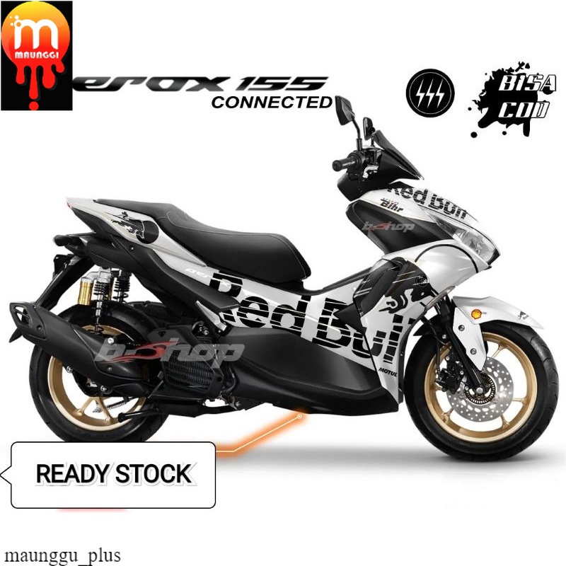 Striping decal all new aerox 155 Sticker Motorcycle aerox conected 155 ...