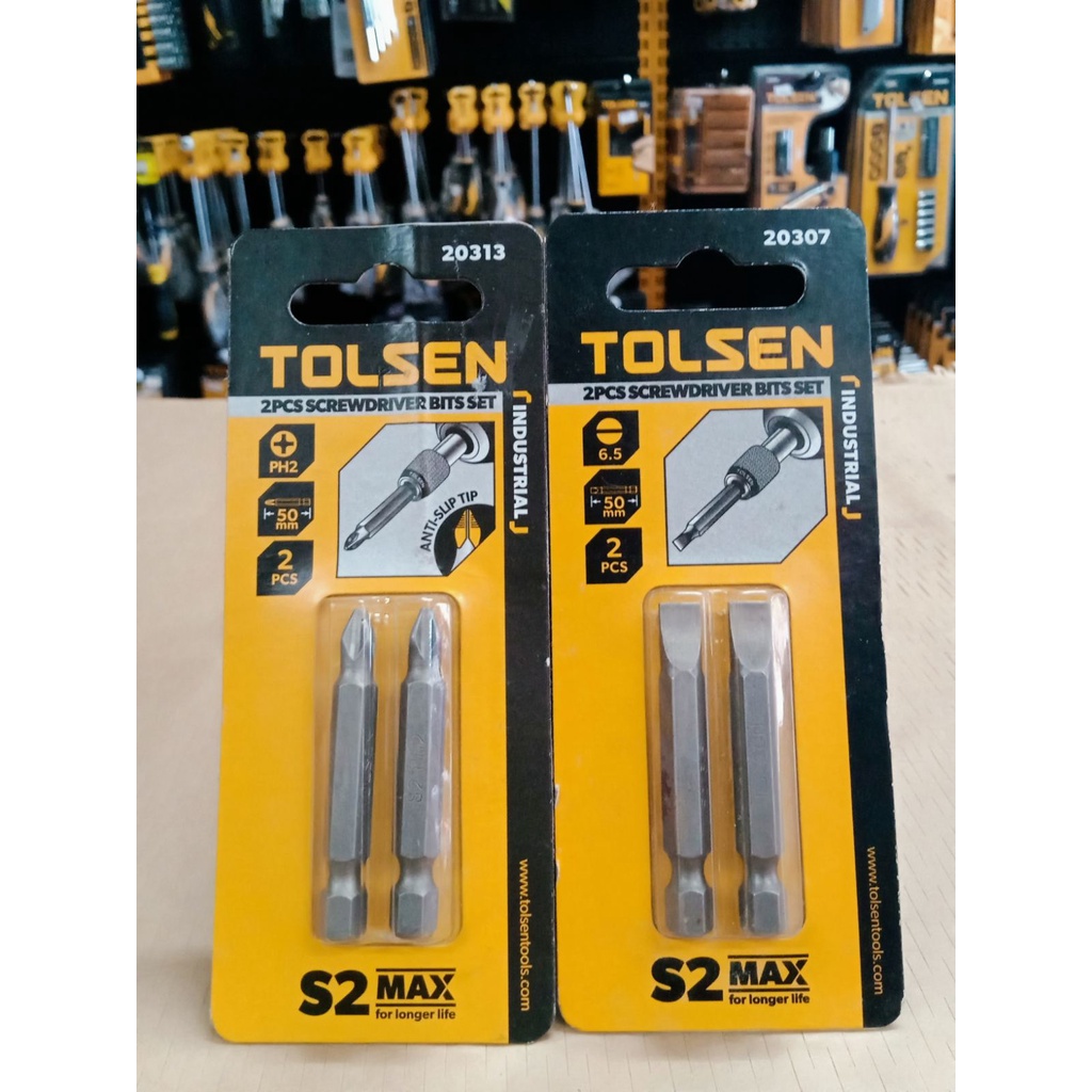 Industrial 2 pcs. Screwdriver / Screw Bit Flat (-) 1.2mm x 50mm ...