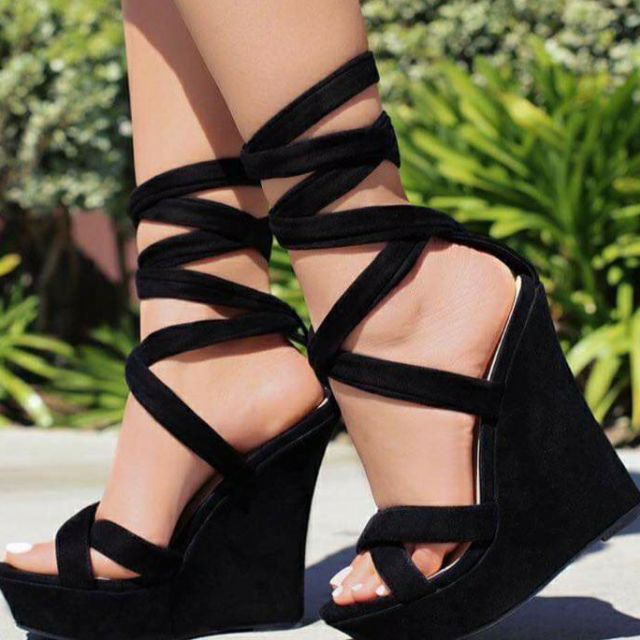 Chic Stride 5 Inch Wedge Heels | Shopee Philippines