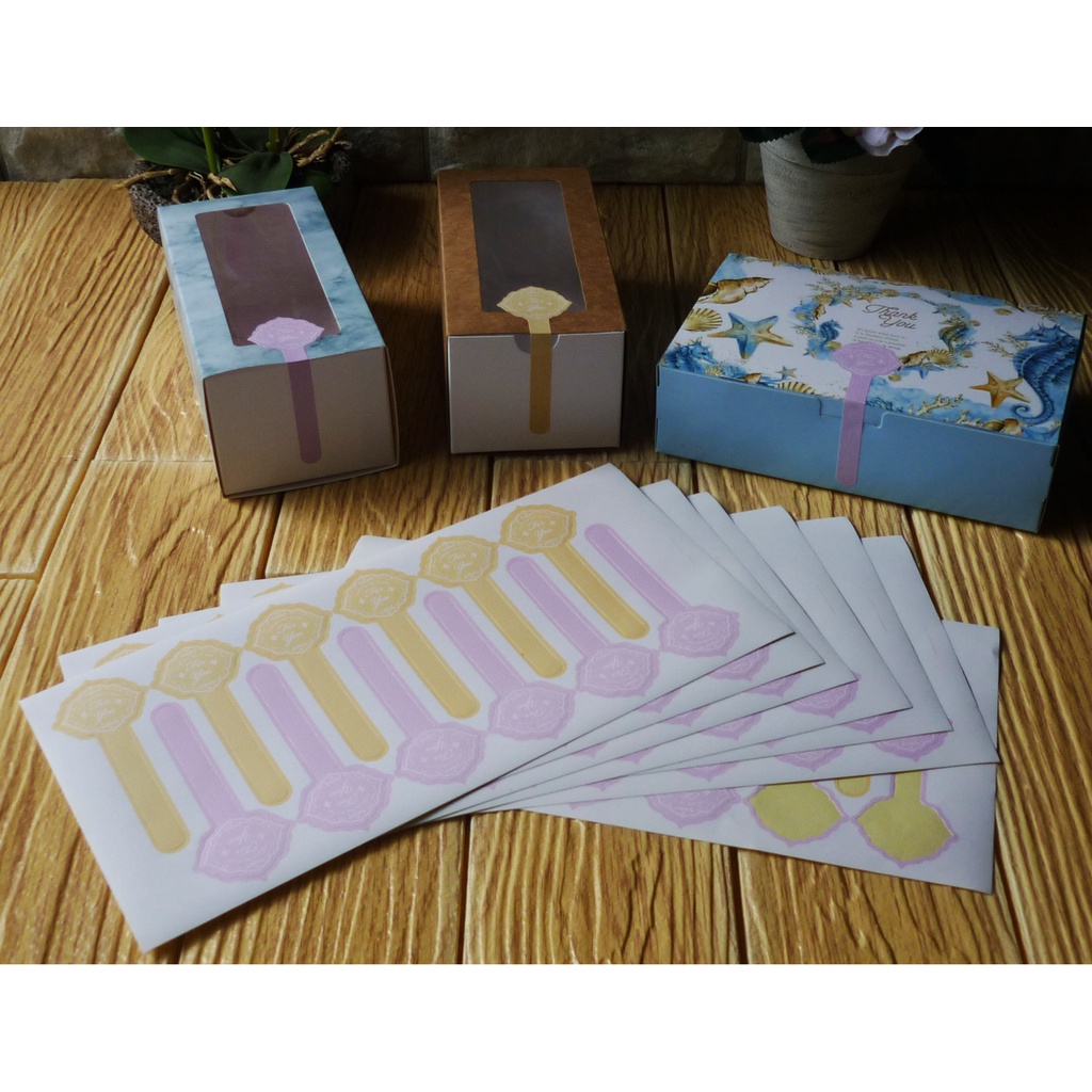 Hx143 [12 pcs/ sheet] Seal Sticker Package Packaging Seal Label For You ...