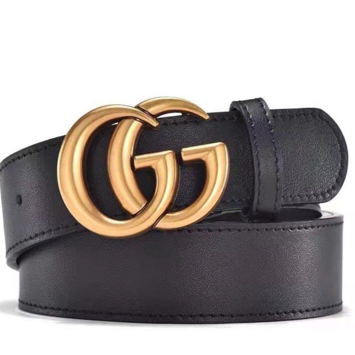 Women Vintage Metal Leather Round Buckle Waist Belt Fashion Belt Korean ...