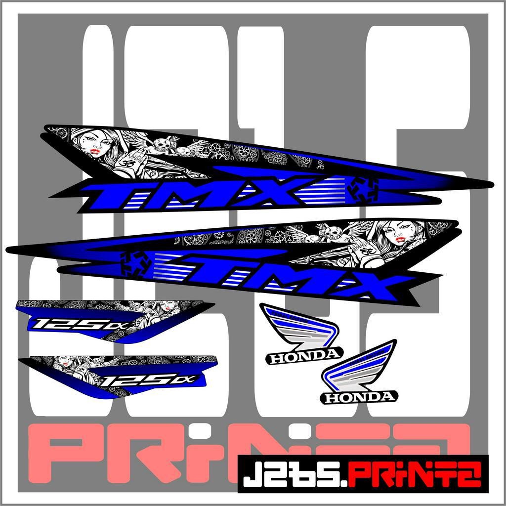 tmx 125 alpha tribal decals sticker gas tank sticker | Shopee Philippines
