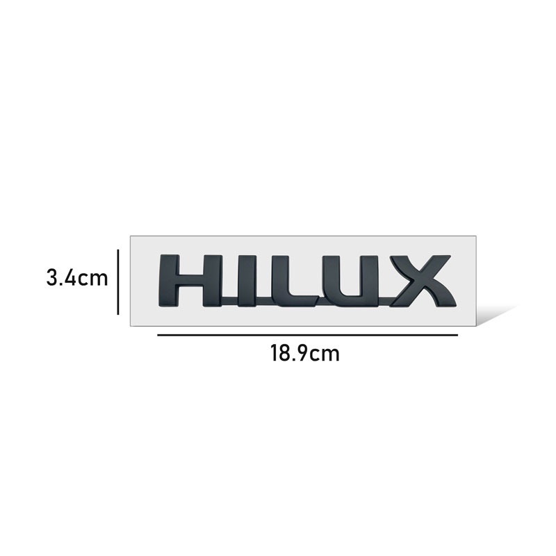 3D ABS HILUX Logo For Toyota Hilux Revo Emblem Rear Trunk Badge Sticker ...