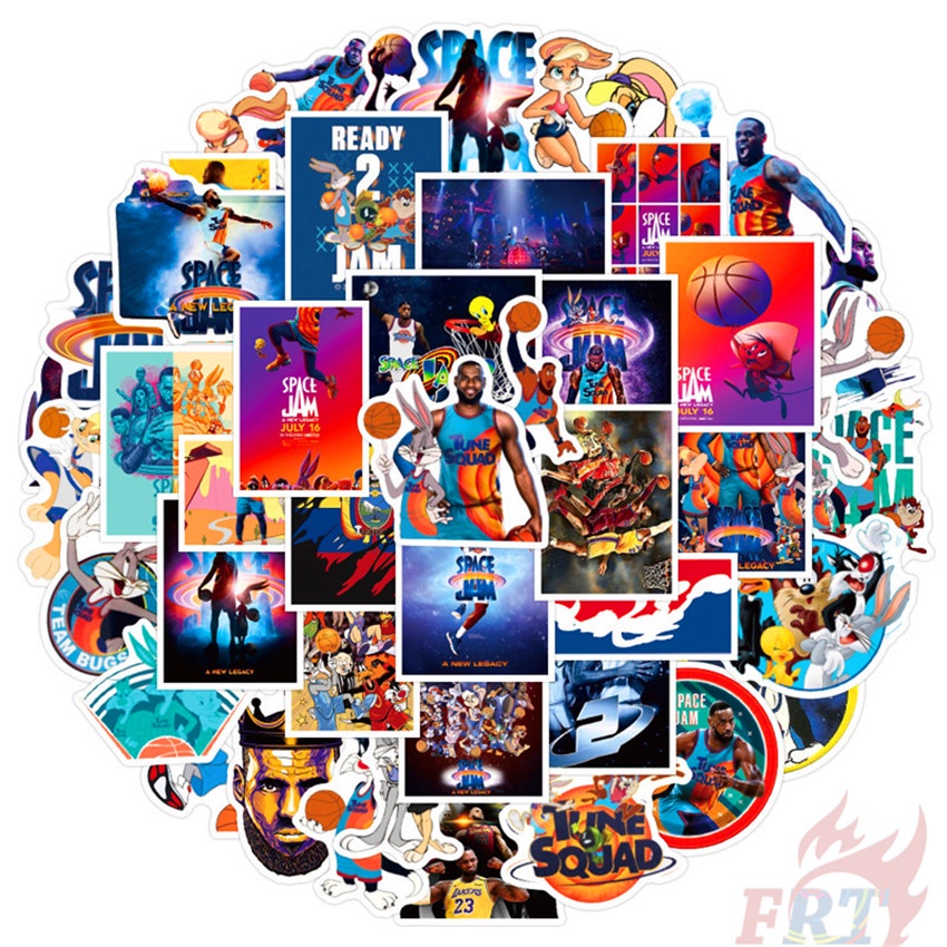 50Pcs/Set Space Jam: A New Legacy Series 01 Stickers LeBron James DIY ...