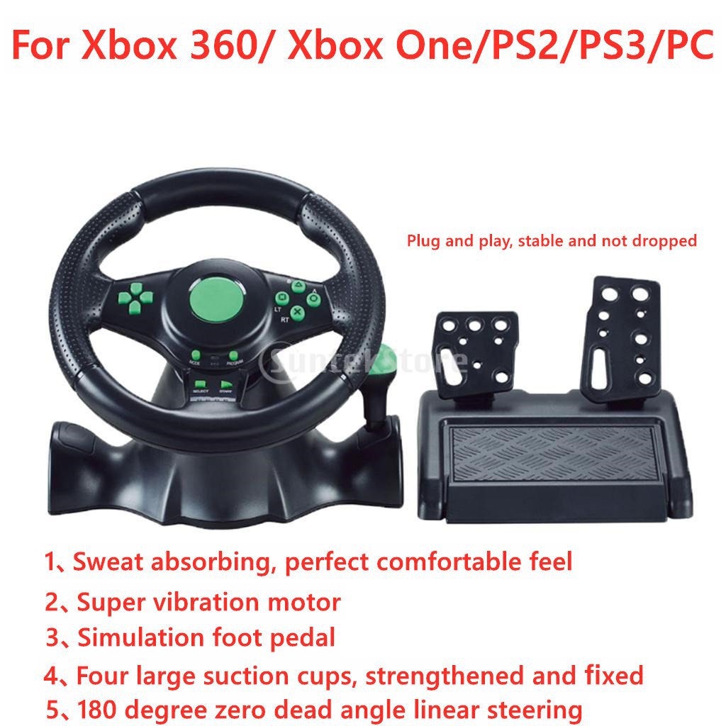 Steering Wheel Foot Pedal Set Truck Bus Driving Simulator Controller ...