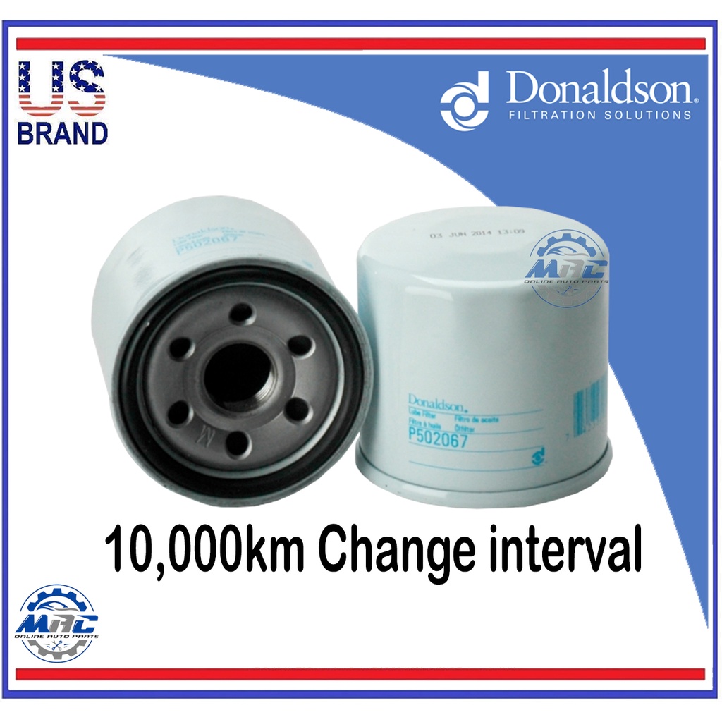 Donaldson Oil filter P502067 / VIC C224 up to 10,000 km Nissan Sentra X ...