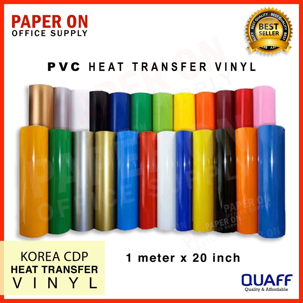 QUAFF CDP Korea Heat Transfer Vinyl (CDP 01 to CDP 17) | Shopee Philippines