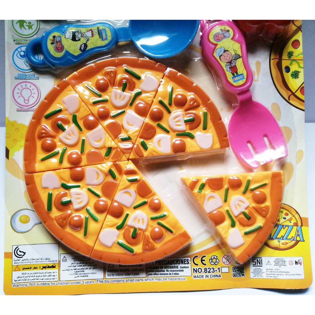 Pizza Play Toys/Food Set, Pizza Toy Pretend Cooking Kit Toy Stimulation ...