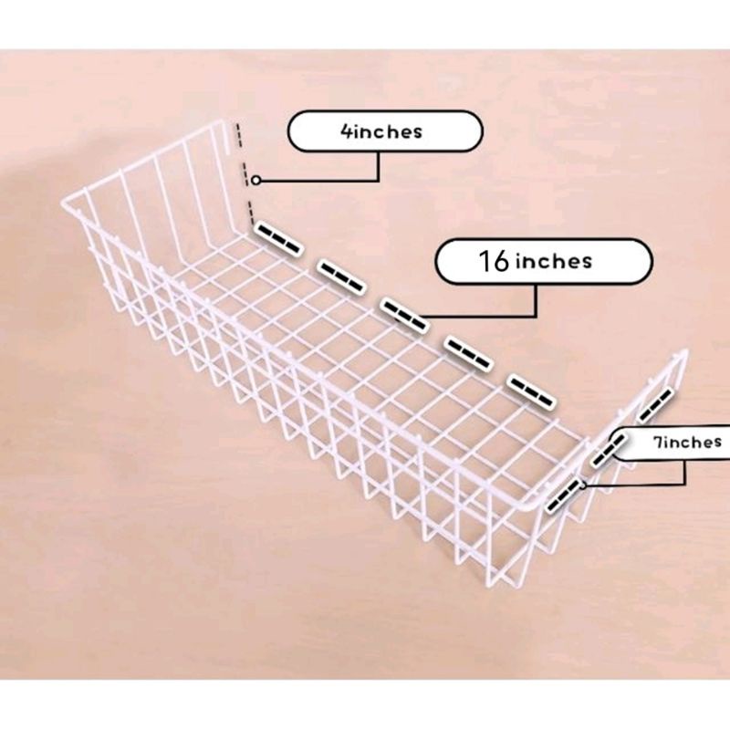 2pcs. wiremesh open end basket medium | Shopee Philippines