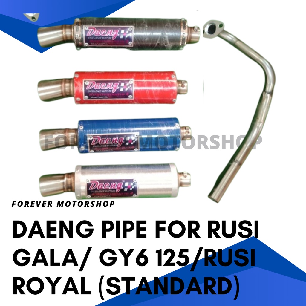 Daeng pipe for RUSI GALA/ GY6 125/RUSI ROYAL (standard) | Shopee ...