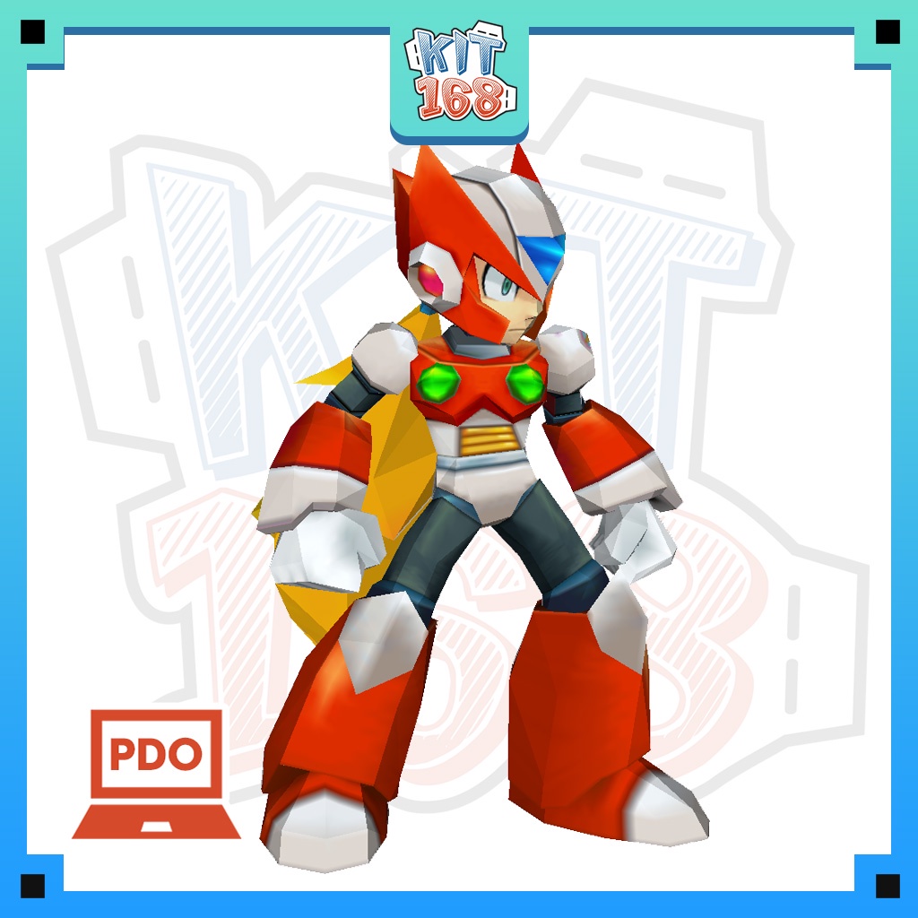 Anime Game Zero Paper Model - Megaman | Shopee Philippines