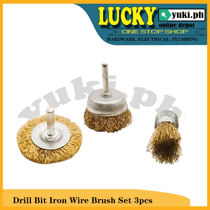 S7499 AMES DRILL BIT IRON WIRE BRUSH SET 3PCS | Shopee Philippines