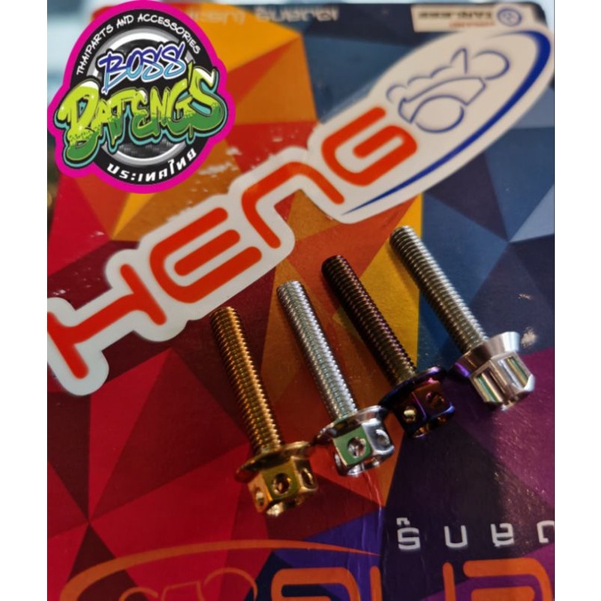 VISOR BOLT SET ( SOLD 4pcs) N-MAX V1-V2/AEROX V1-V2/ADV 150-160 (GOLD ...