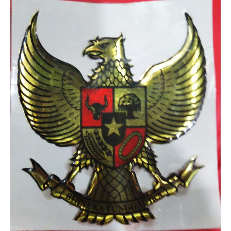 Garuda emblem Embossed sticker/garuda indonesia emblem | Shopee Philippines