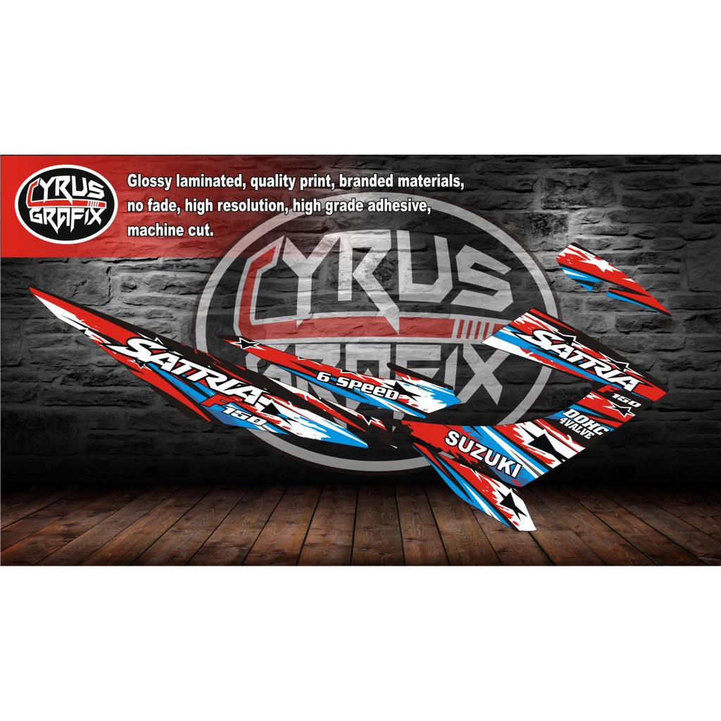RAIDER 150 REBORN SATRIA STOCK GLOSSY DECALS | Shopee Philippines