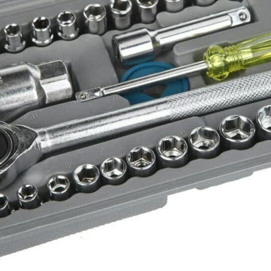 [Sale] Socket Wrench 40pcs Multipurpose Combination Socket Wrench Set ...