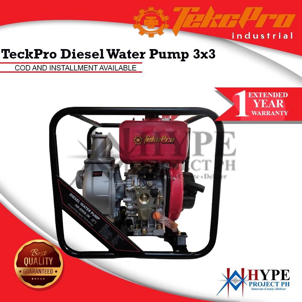 TekcPro Diesel Water Pump 3x3 | Shopee Philippines