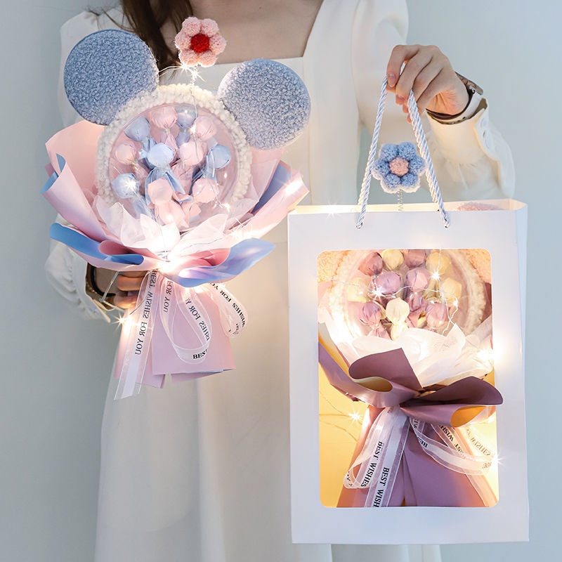 Creative DIY lollipop bouquet wrapping paper material ...
