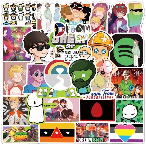 Z&M Dream Smp Stickers 50Pcs/Set Cute Waterproof Stickers Decal for ...