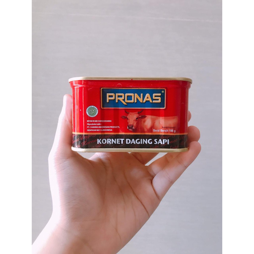 Pronas Corned Beef Canned 198g / Corned Beef Pronas 198 grams / Pronas ...