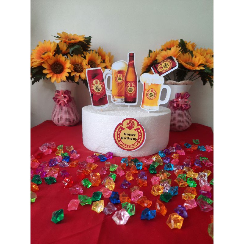 Red horse Theme Cake topper | Shopee Philippines