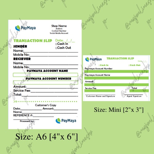 Transaction Slip Pad 100pcs | Shopee Philippines