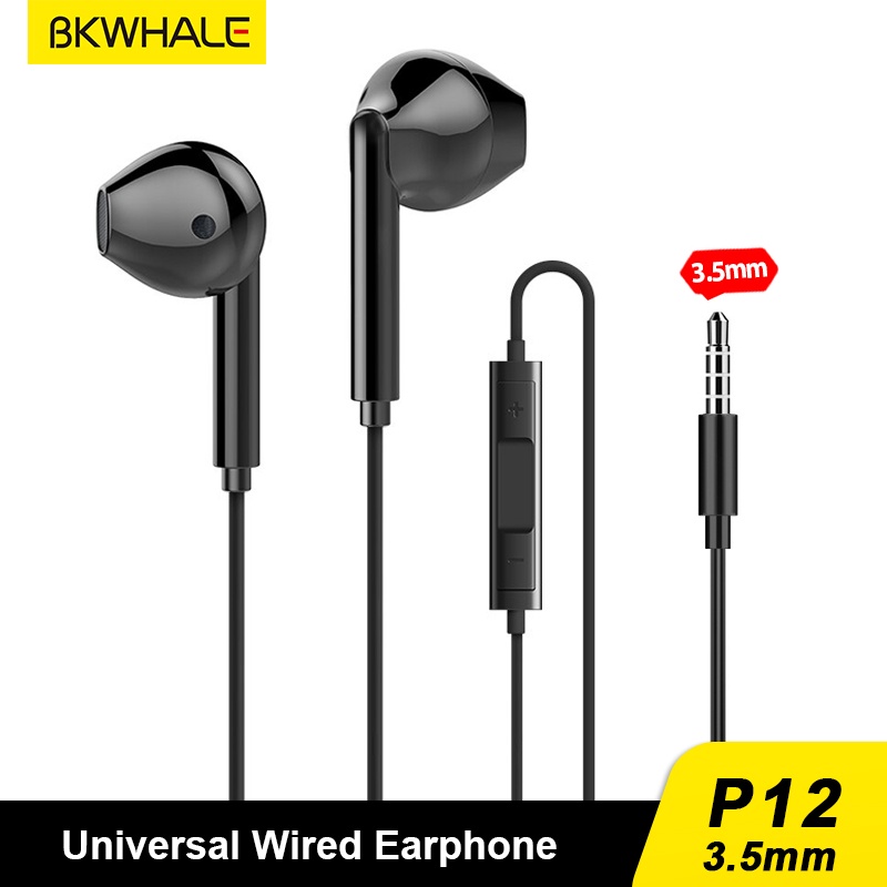 BKWHALE 3.5mm Earphone in-ear Android Universal earphones headset with microphone for android ...