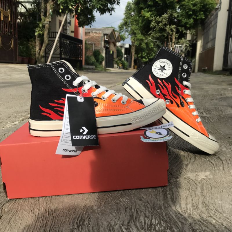 Converse3 70s HIgh Character Fire Shoes - Flame Fire Character/Converse ...