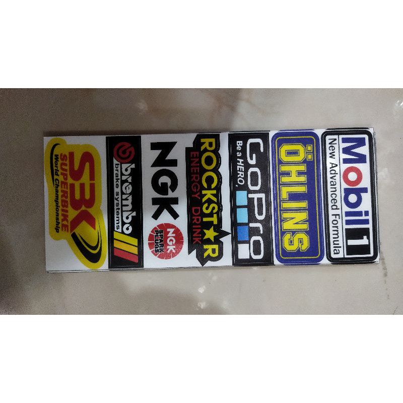 Motorbike racing sponsor sticker package | Shopee Philippines
