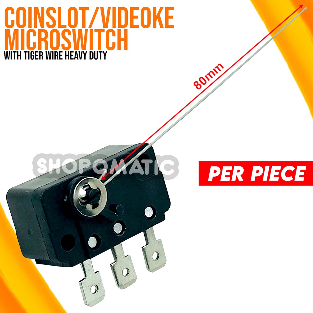 🟧Coinslot Micro Switch for Arcade/Videoke Micro Switch With Trigger ...
