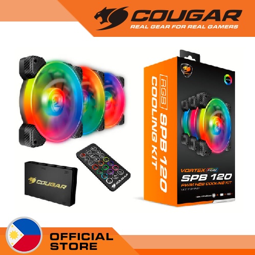 COUGAR VORTEX RGB SPB 120 PWM HBD COOLING KIT / 3X-120MM / CORE BOX W ...