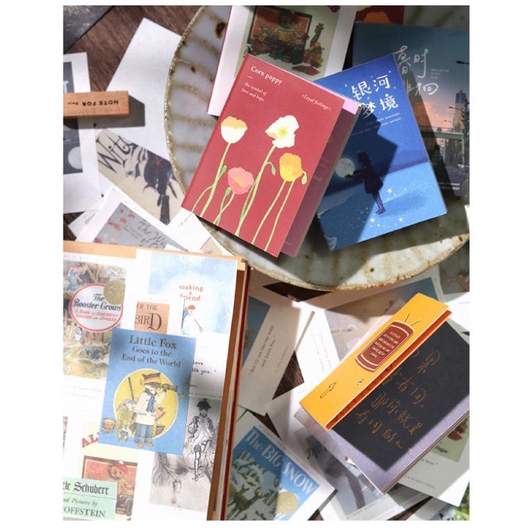 Mini booklet onion paper /white paper/ with designs/ mix papers mini ...