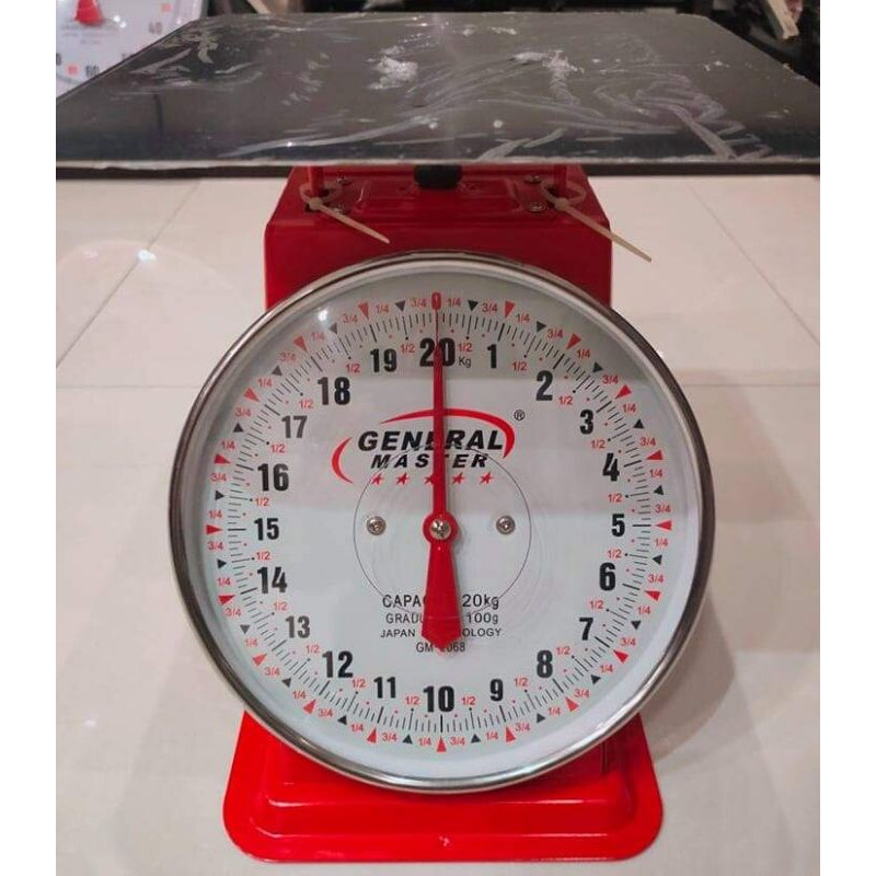20KG Weighing Scale Dial Spring Scale Table Scale Timbangan Round/Flat ...