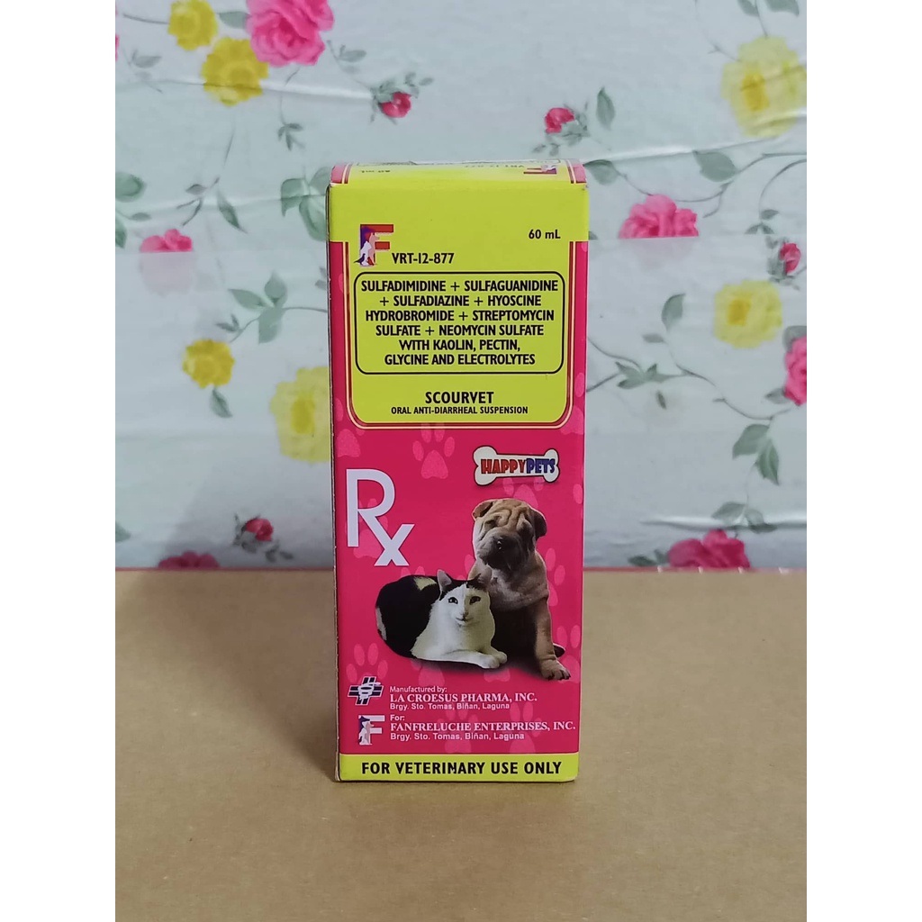 SCOURVET 60ML Oral Anti-Diarrheal Suspension | Shopee Philippines