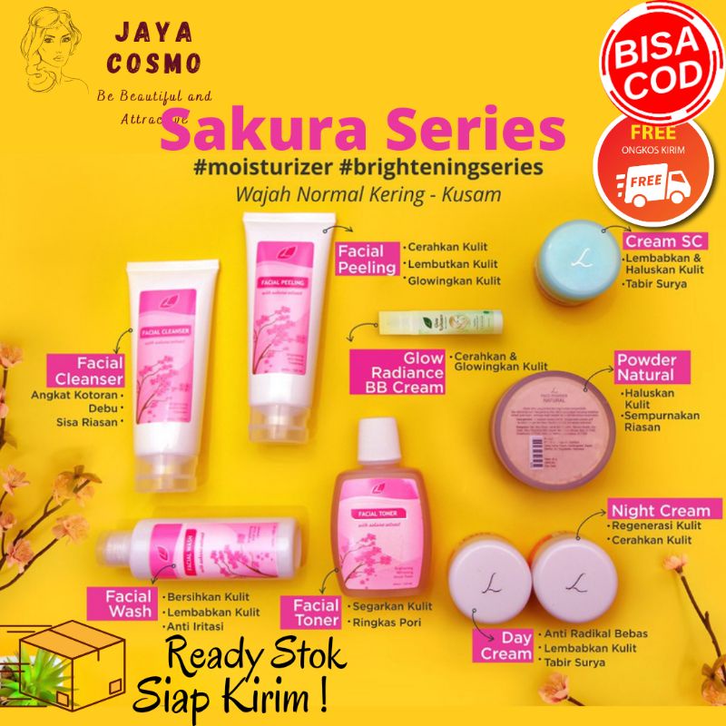Larissa SAKURA BRIGHTENING SERIES (NORMAL - Dry Face) | Shopee Philippines